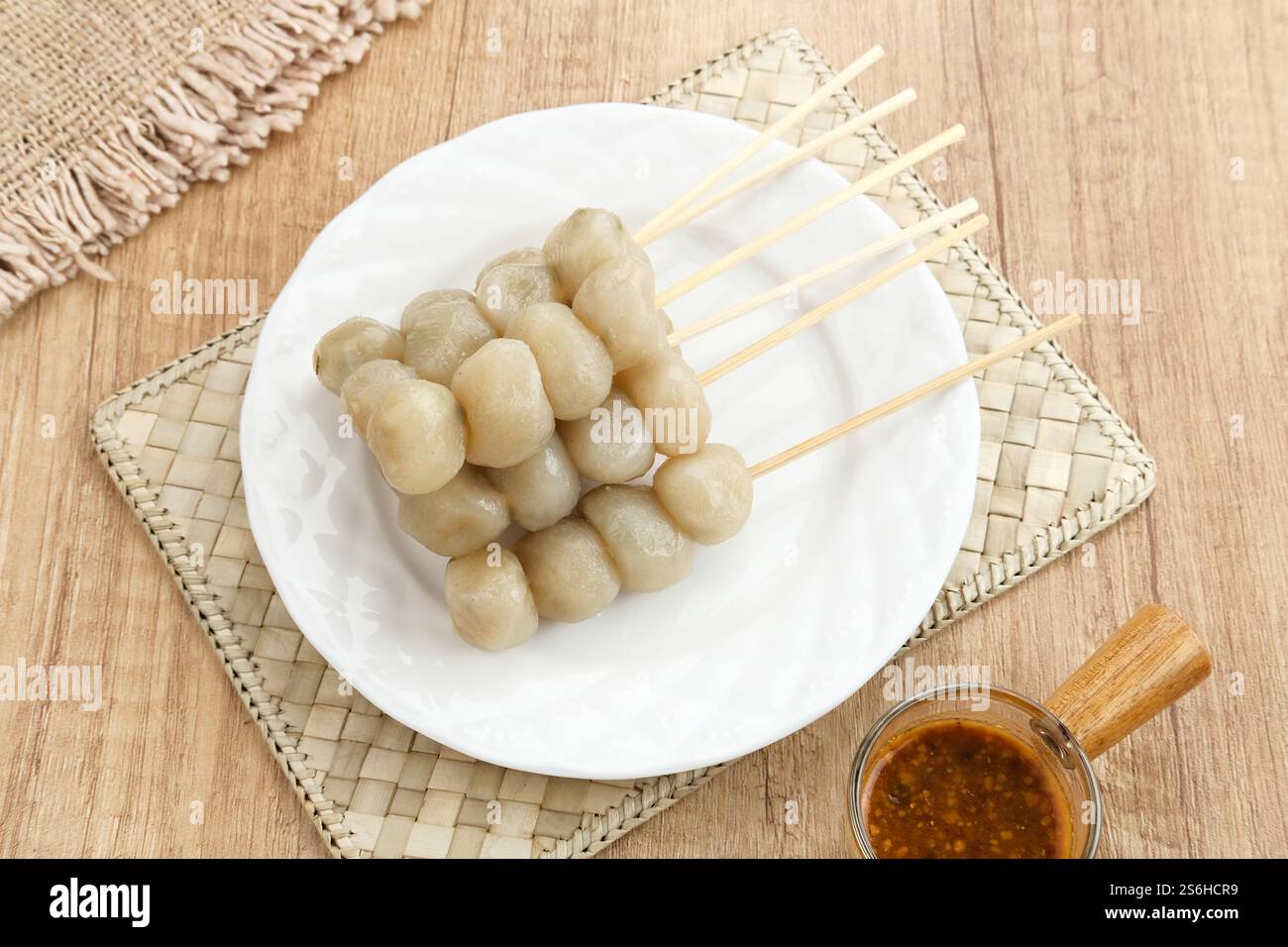 Cilok, traditional food from West Java, Indonesia, made from tapioca ...