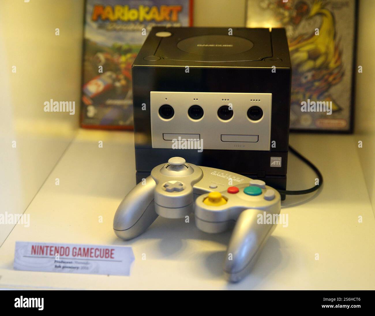 Wroclaw, Poland. 8th Mar, 2024. Nintendo gamecube with console pad seen ...