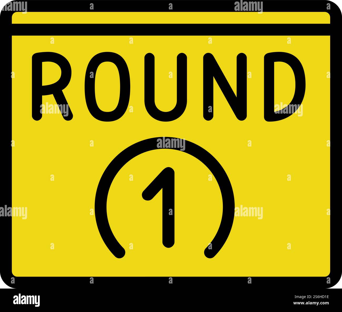 Boxing round icon outline Stock Vector Images - Alamy