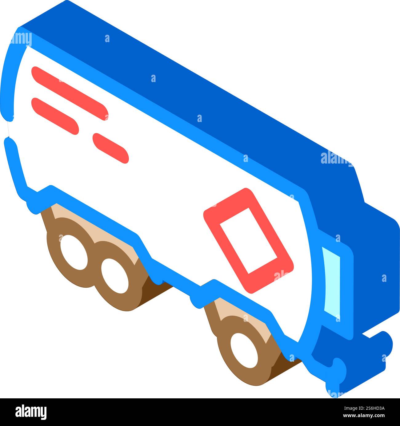 transportation biogas tank isometric icon vector. transportation biogas ...