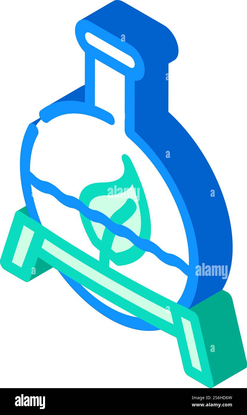 laboratory research biogas isometric icon vector. laboratory research ...