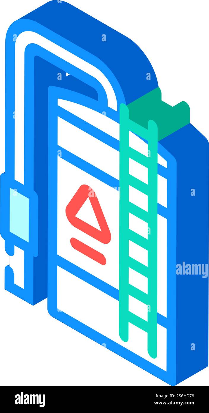 industrial tank biogas isometric icon vector. industrial tank biogas ...