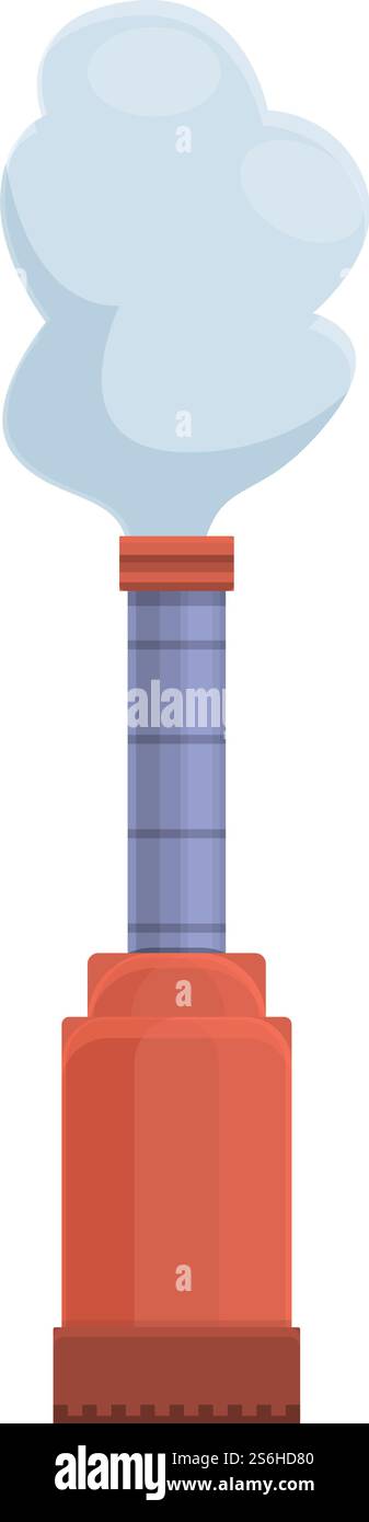 Fuel chimney icon. Cartoon of Fuel chimney vector icon for web design ...