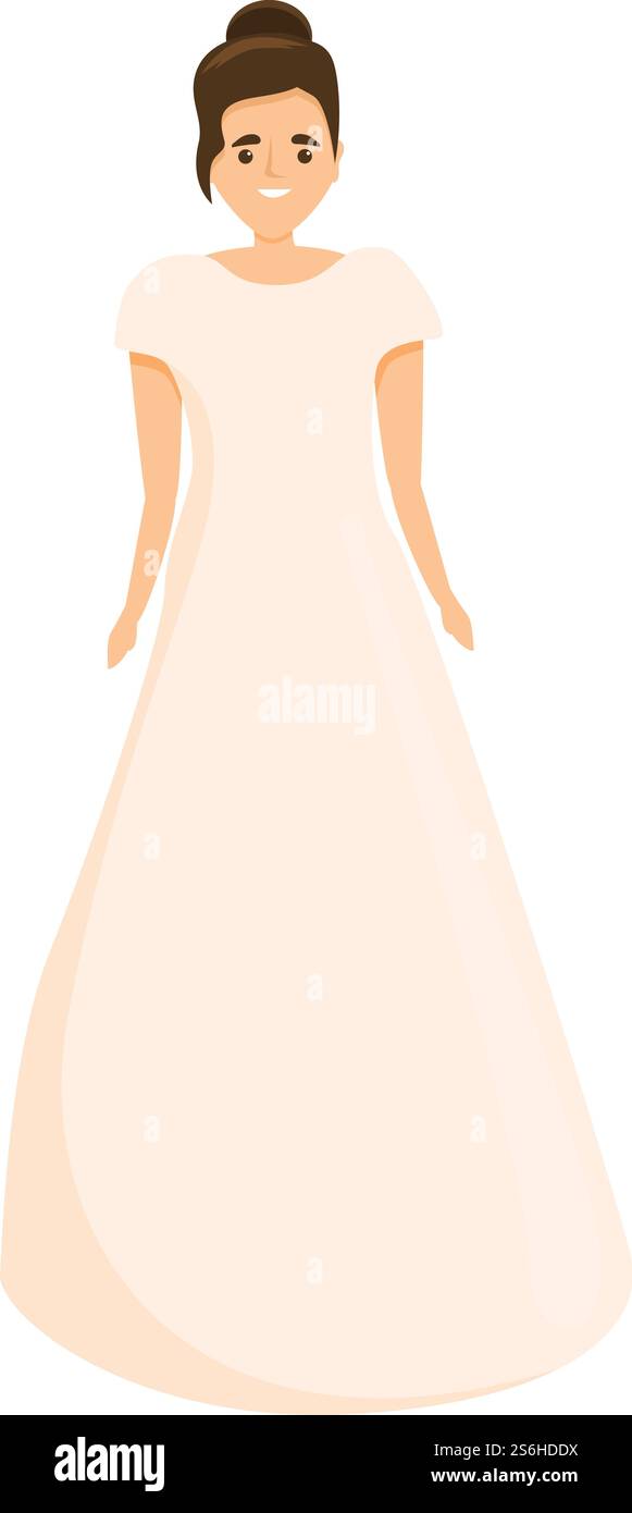 Marriage wedding dress icon. Cartoon of Marriage wedding dress vector icon for web design ...