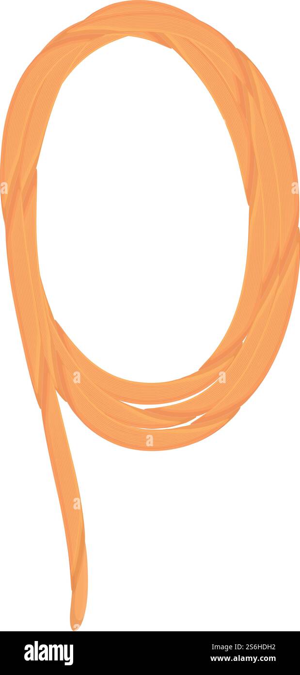 Border lasso icon. Cartoon of Border lasso vector icon for web design ...