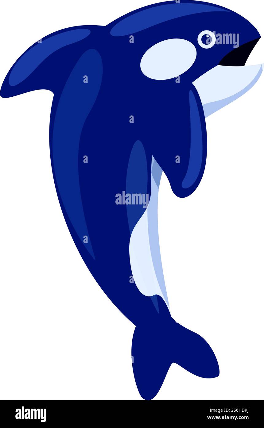 Species killer whale icon. Cartoon of Species killer whale vector icon ...