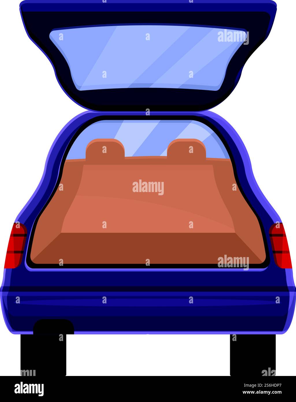 Automatic trunk car icon. Cartoon of Automatic trunk car vector icon ...