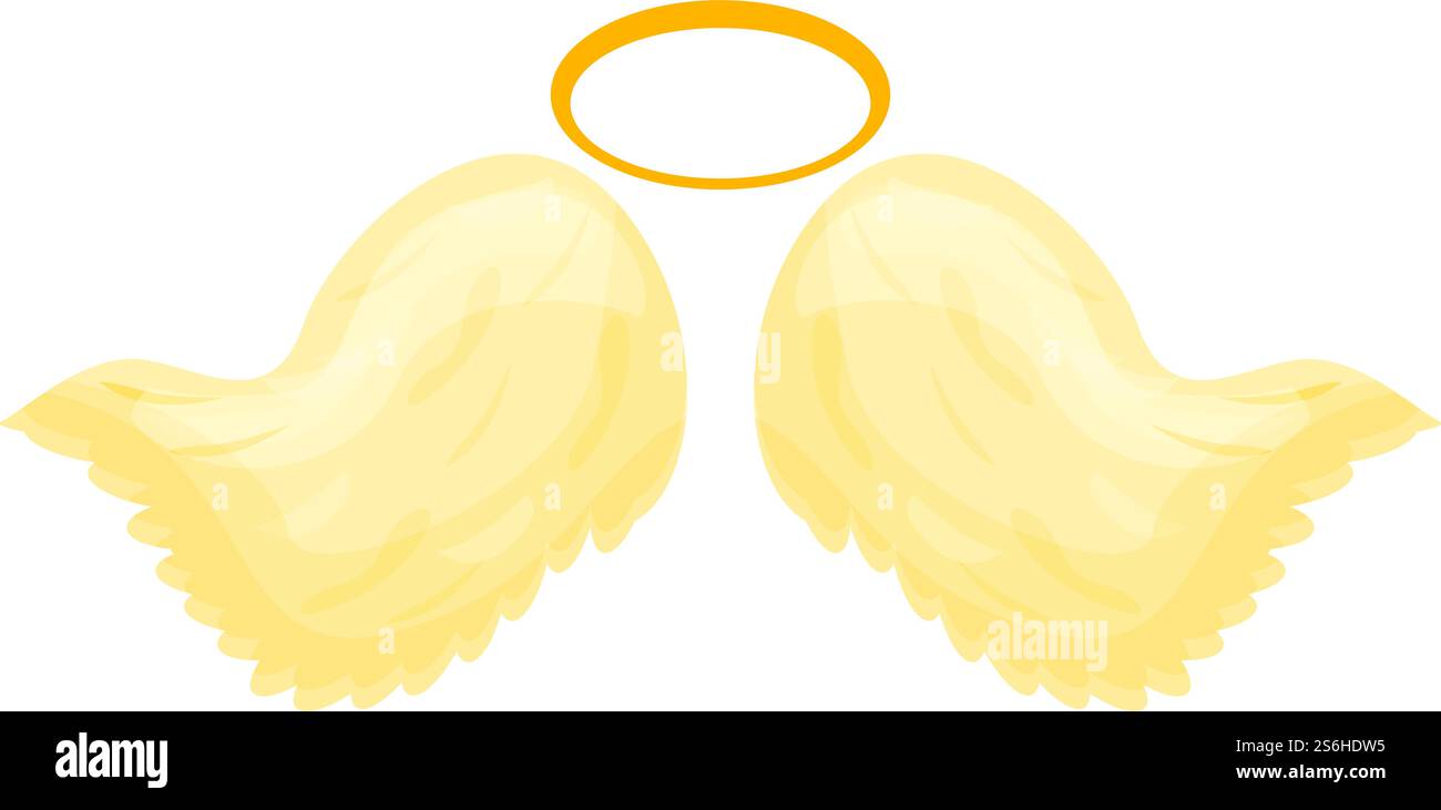 Angel wings icon. Cartoon of angel wings vector icon for web design ...