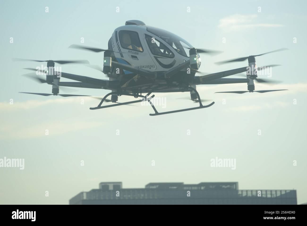 EHang's EH216-S pilotless passenger-carrying eVTOL aircraft completes ...