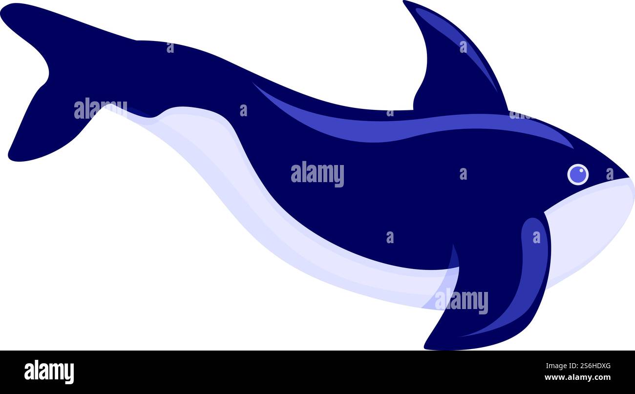 Killer whale aqua icon. Cartoon of Killer whale aqua vector icon for ...