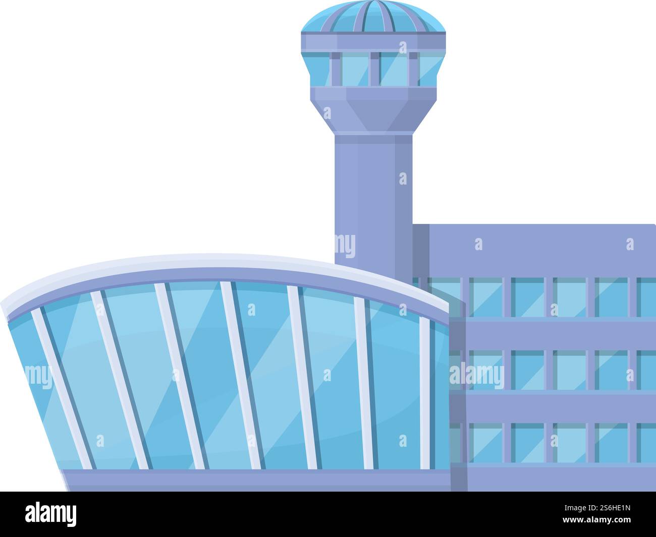 Airport control tower icon. Cartoon of airport control tower vector ...