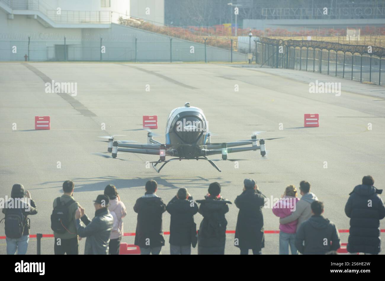 EHang's EH216-S pilotless passenger-carrying eVTOL aircraft completes ...