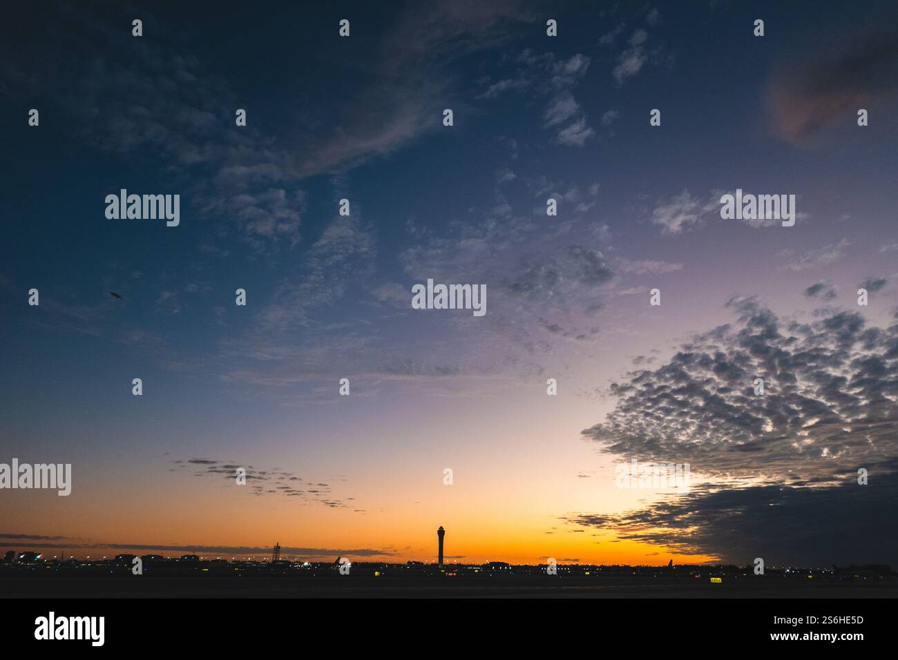 Colorful sunset in Miami Florida Stock Photo - Alamy