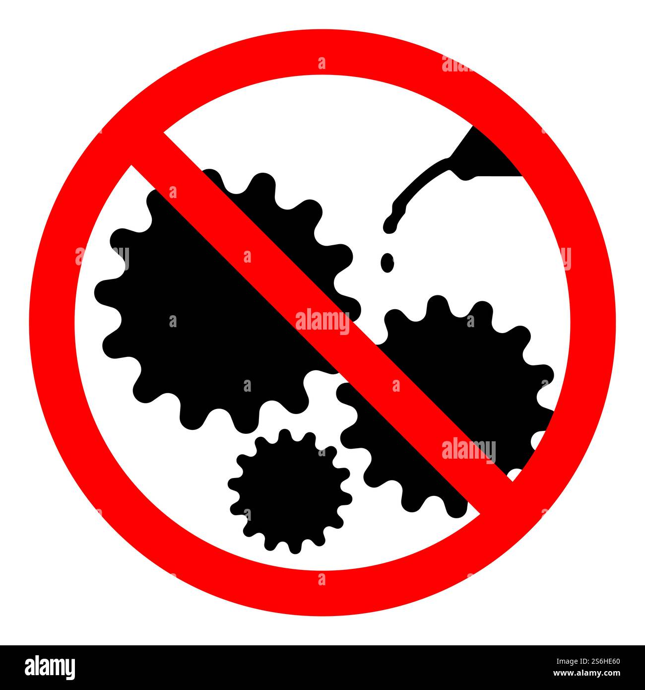 Do Not Oil Symbol On White Background Stock Vector Image & Art - Alamy