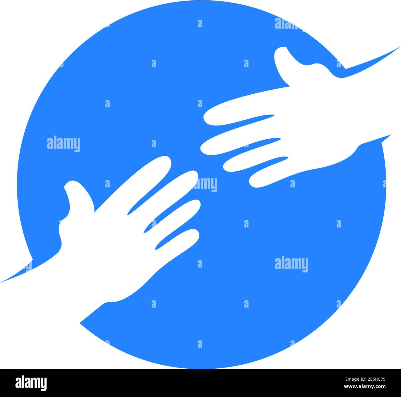 Hand help logo and symbols template icons app Stock Vector Image & Art ...