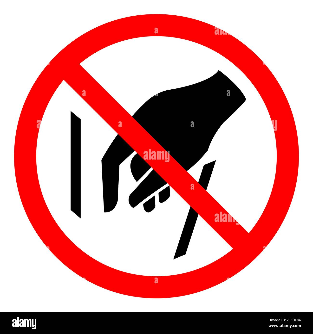 No reaching in, do not touch Stock Vector Image & Art - Alamy