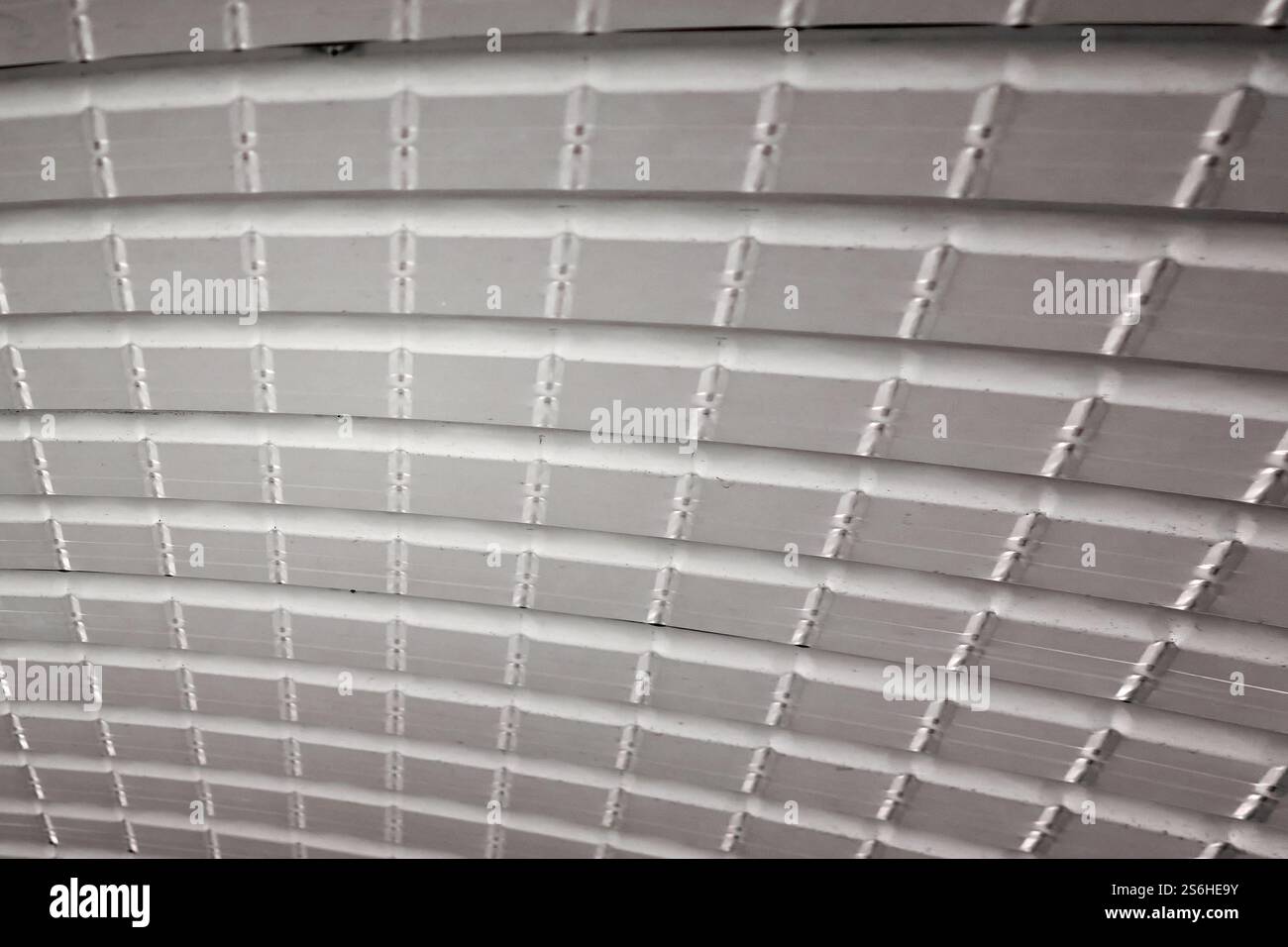 Curved and geometric ceiling structure in Madrid Stock Photo - Alamy