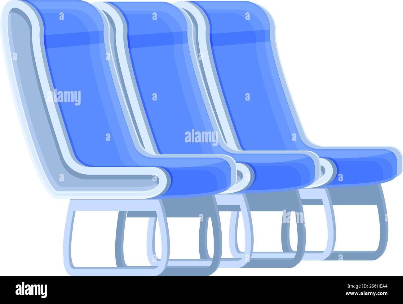 Passenger seats icon. Cartoon of passenger seats vector icon for web ...
