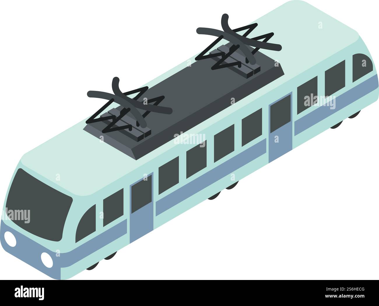 Electric train icon. Isometric of Electric train vector icon for web ...