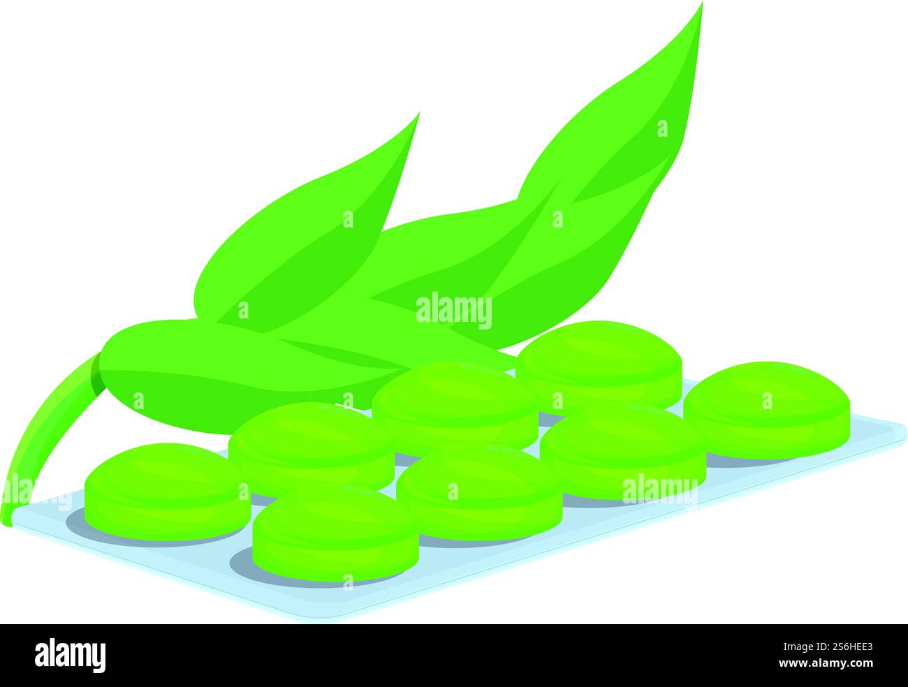 Medical leaf cough drops icon. Cartoon of Medical leaf cough drops ...