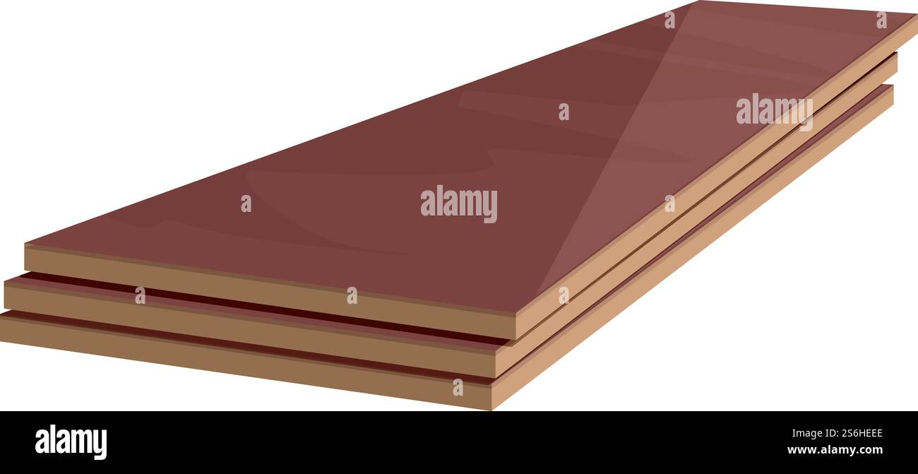 Plywood building icon. Cartoon of Plywood building vector icon for web ...