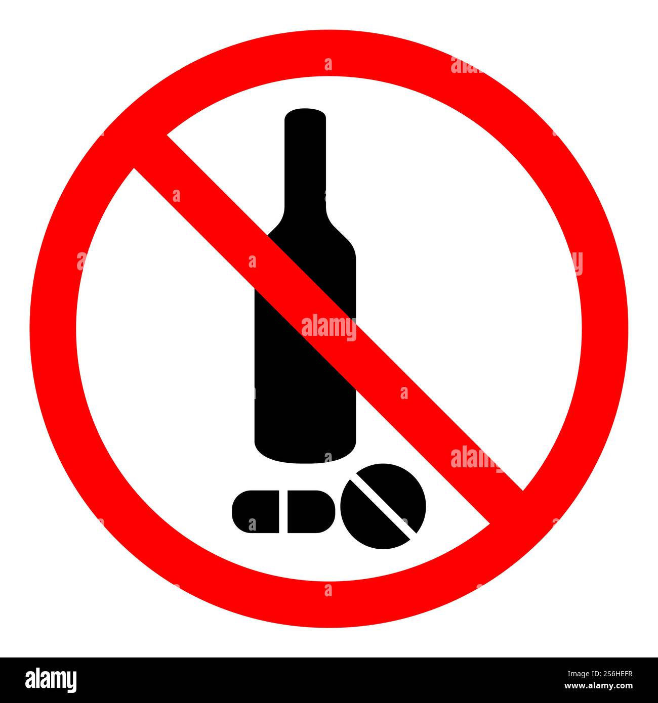 Prohibited Drug Symbol Sign Stock Vector Image & Art - Alamy