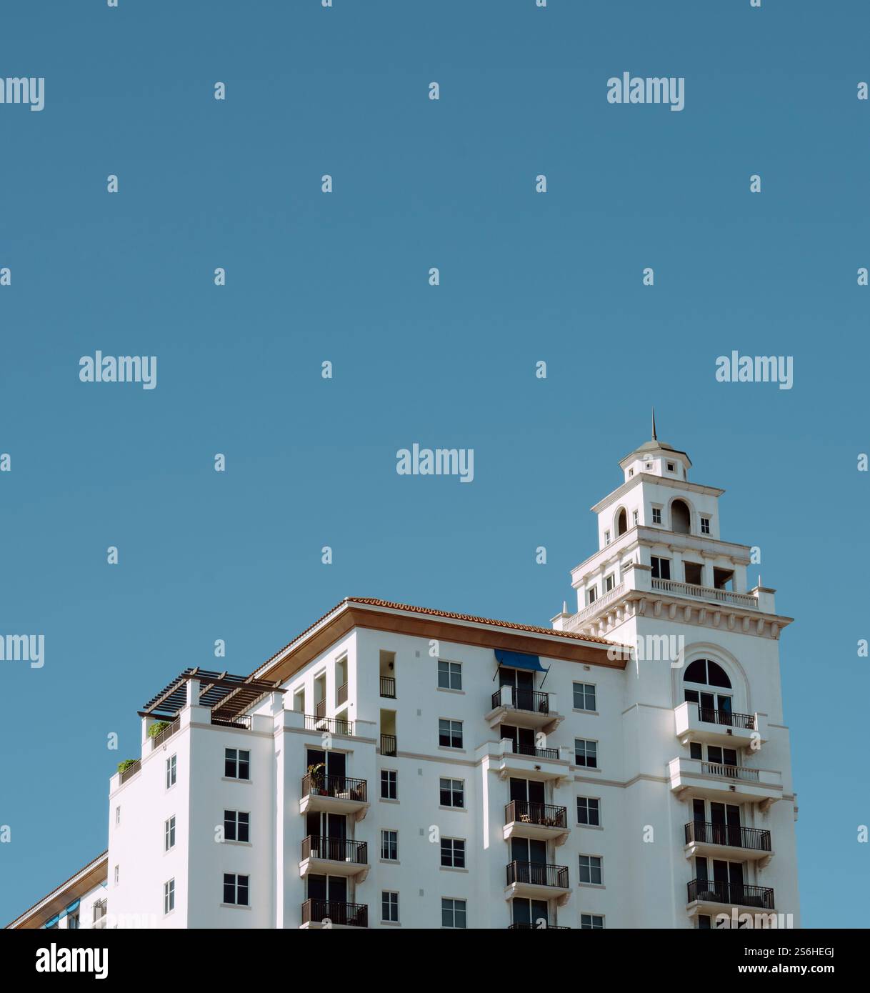 modern building country coral gables miami Stock Photo - Alamy