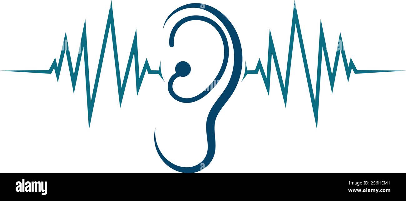 ear logo and symbols vector app icons Stock Vector Image & Art - Alamy
