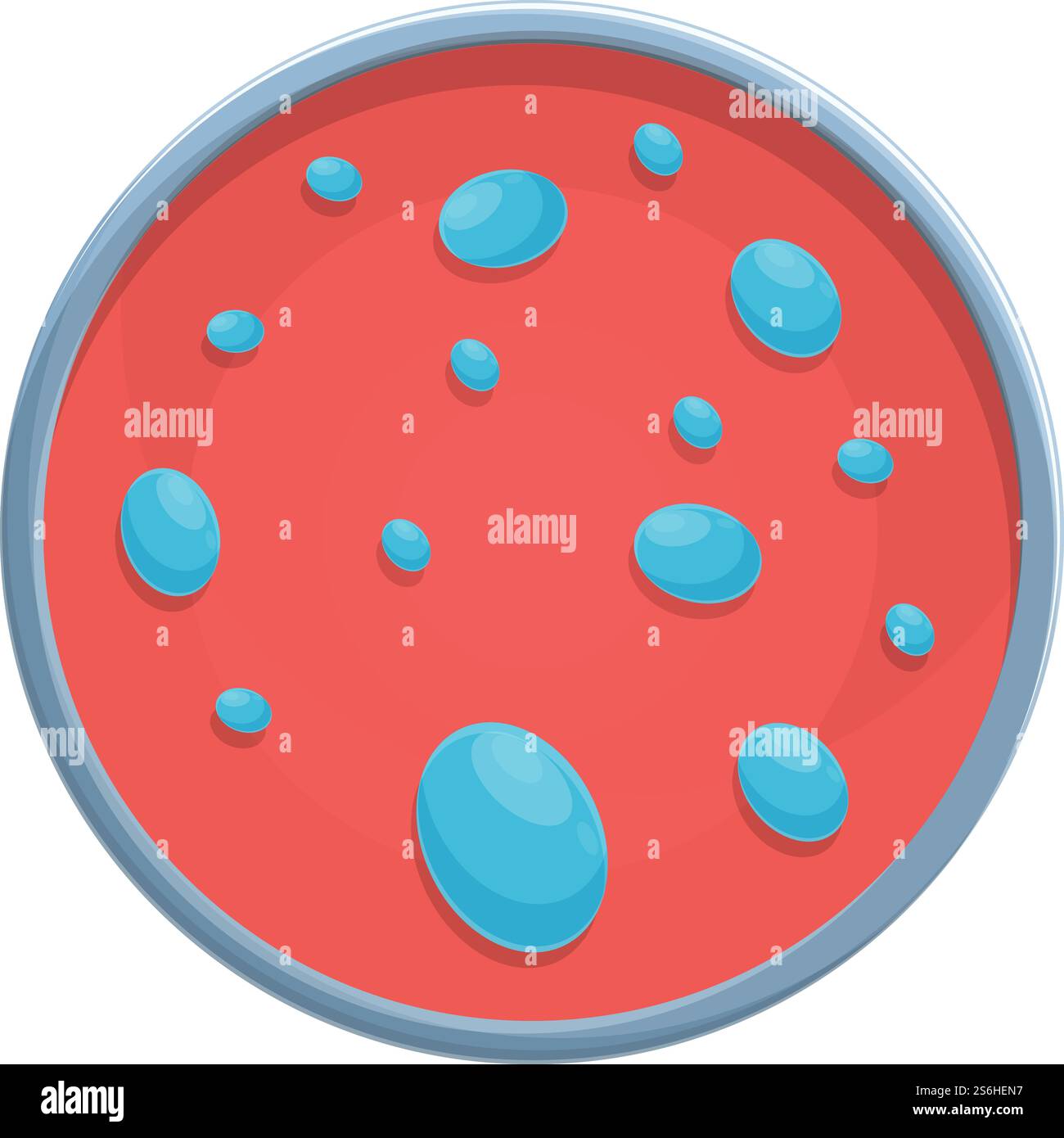 Petri dish blood icon. Cartoon of Petri dish blood vector icon for web ...