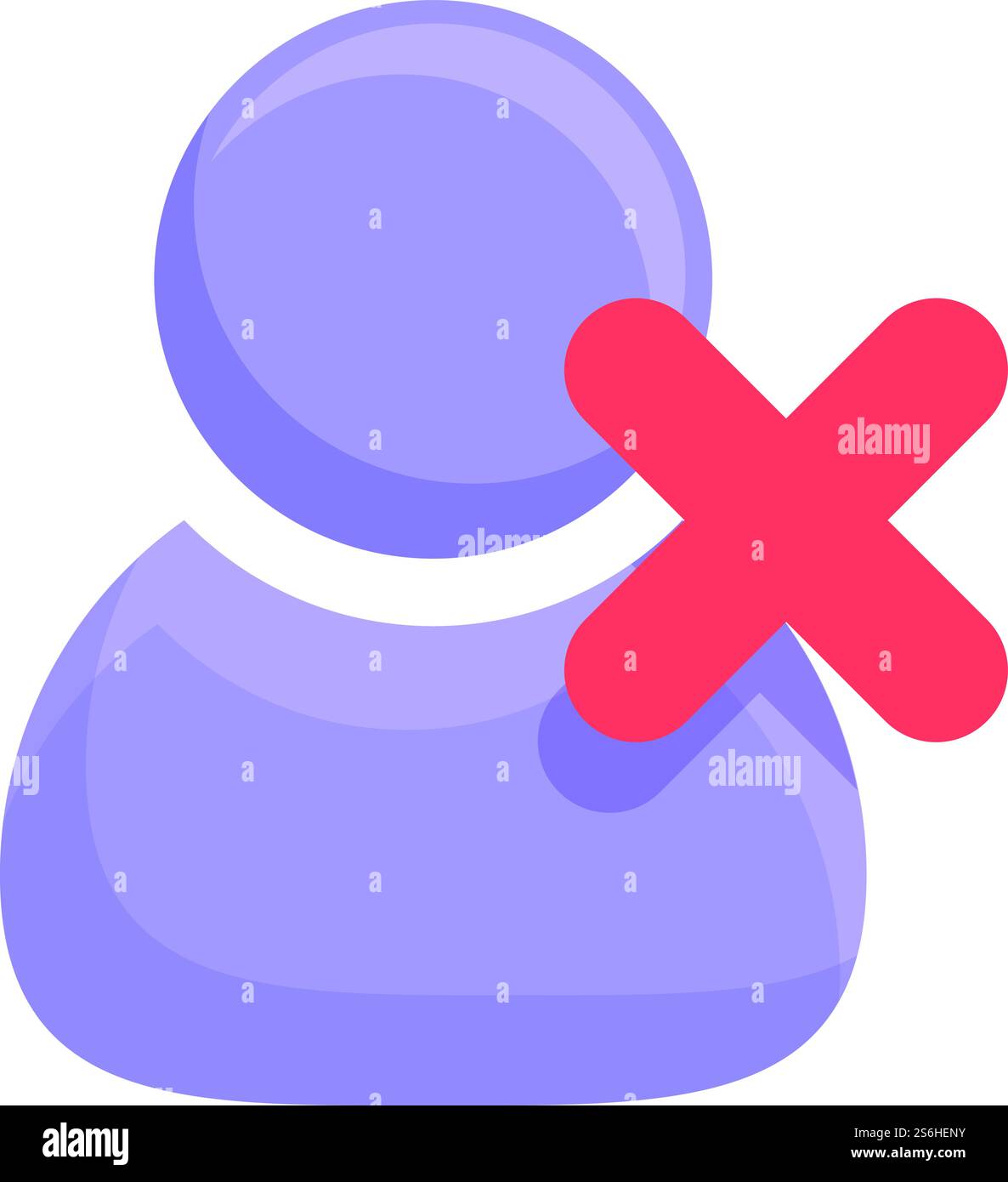 Delete user man icon. Cartoon of Delete user man vector icon for web ...