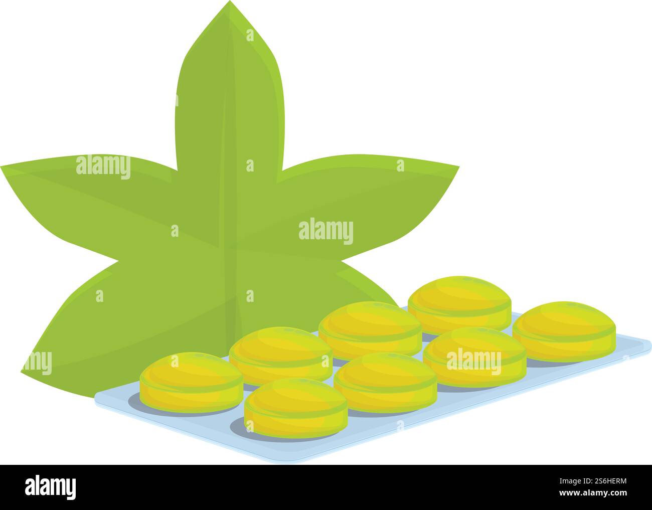 Medical plant cough drops icon. Cartoon of Medical plant cough drops ...