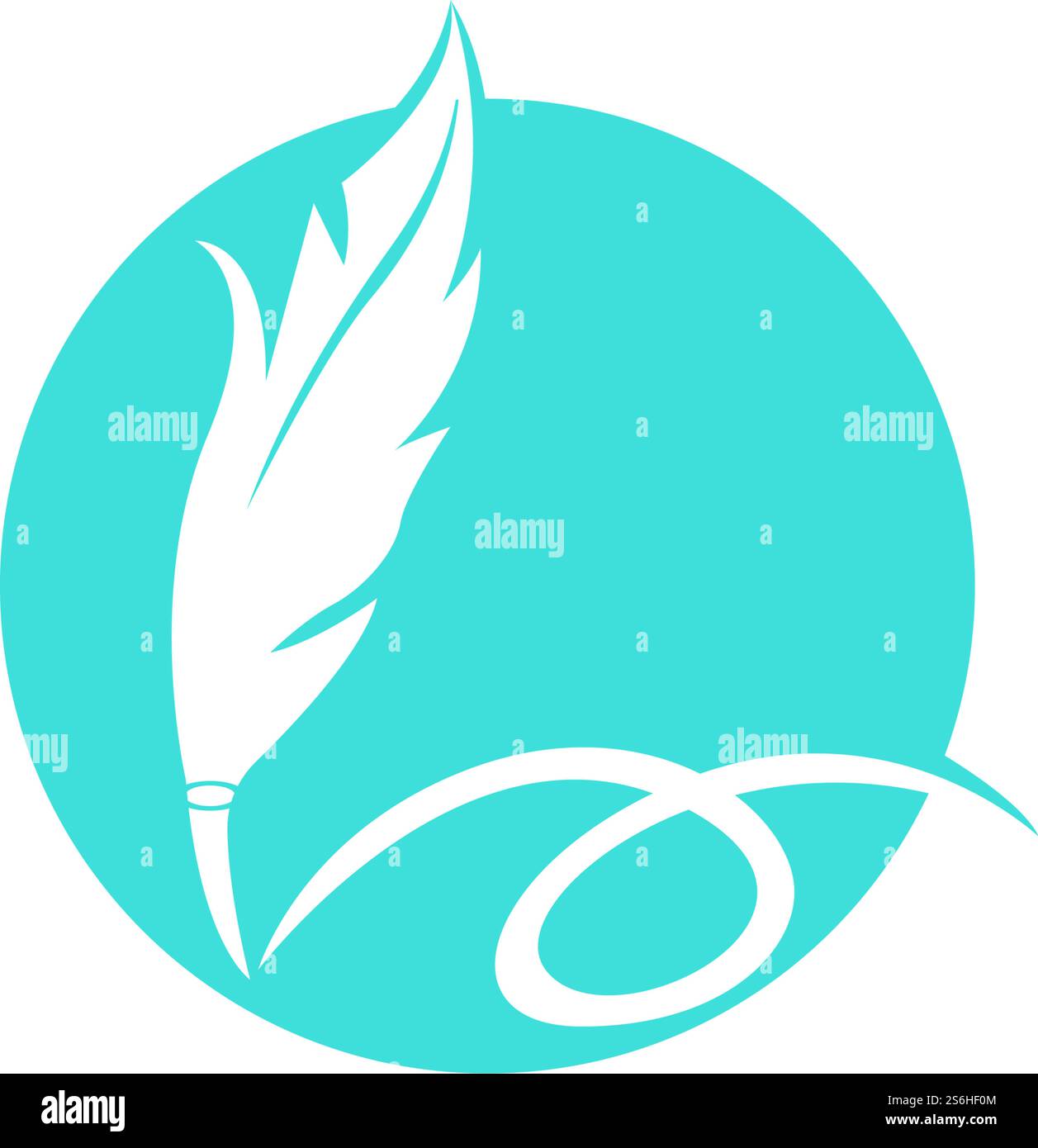 Feather pen write sign logo Stock Vector Image & Art - Alamy