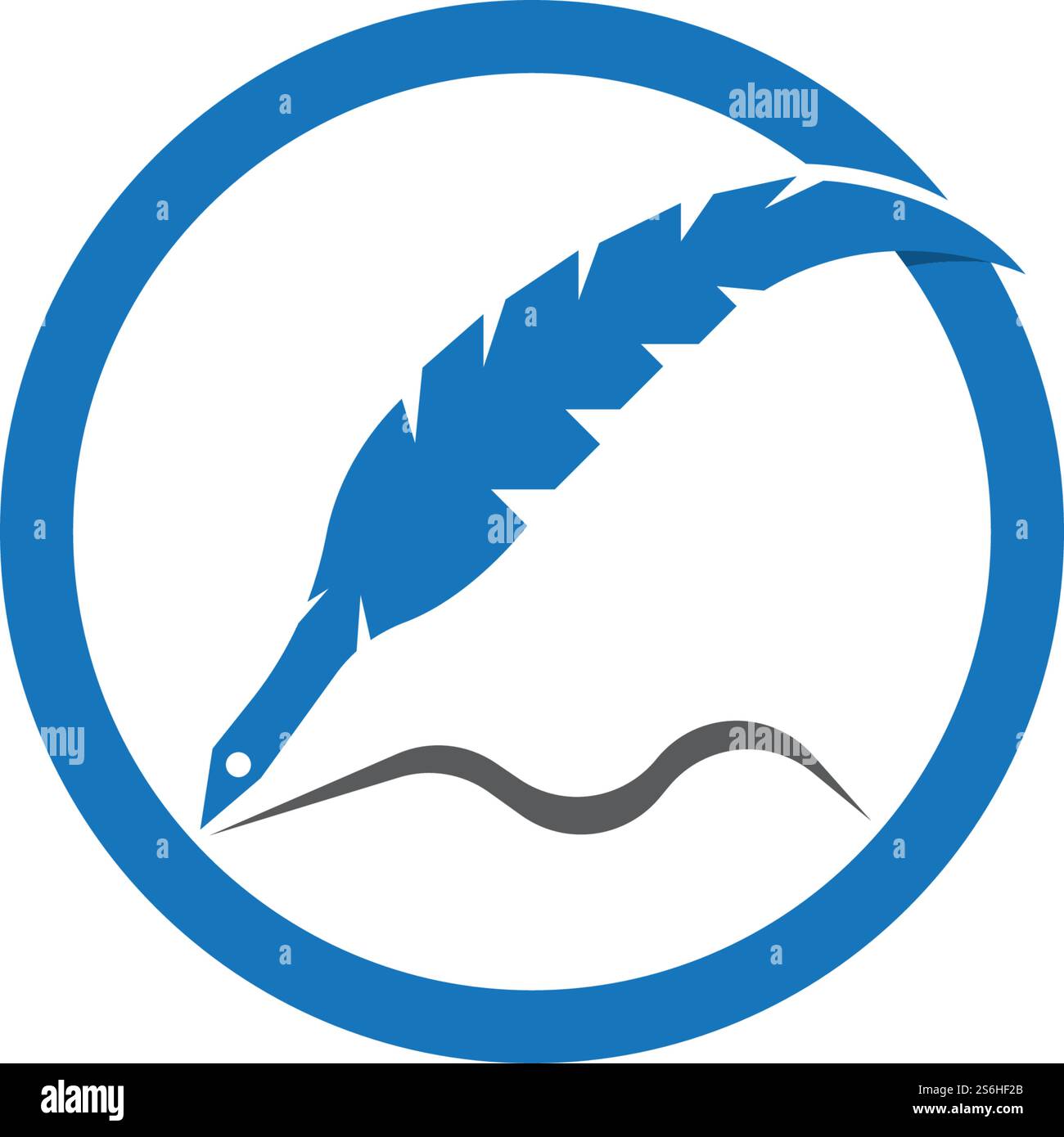 Feather pen write vector logos Stock Vector Image & Art - Alamy