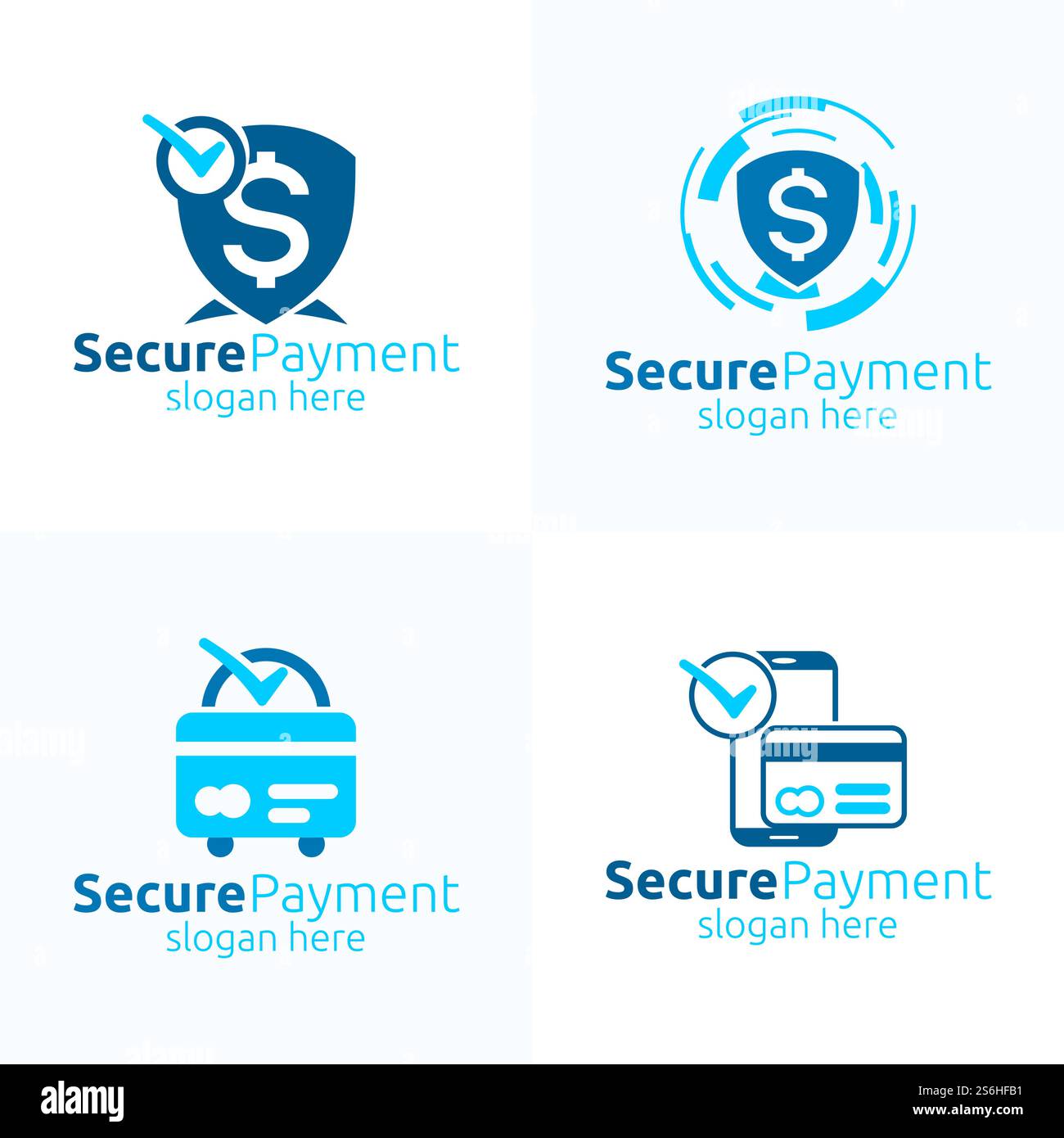 Online Secure Payment Logo for Security Online Shopping. Financial ...