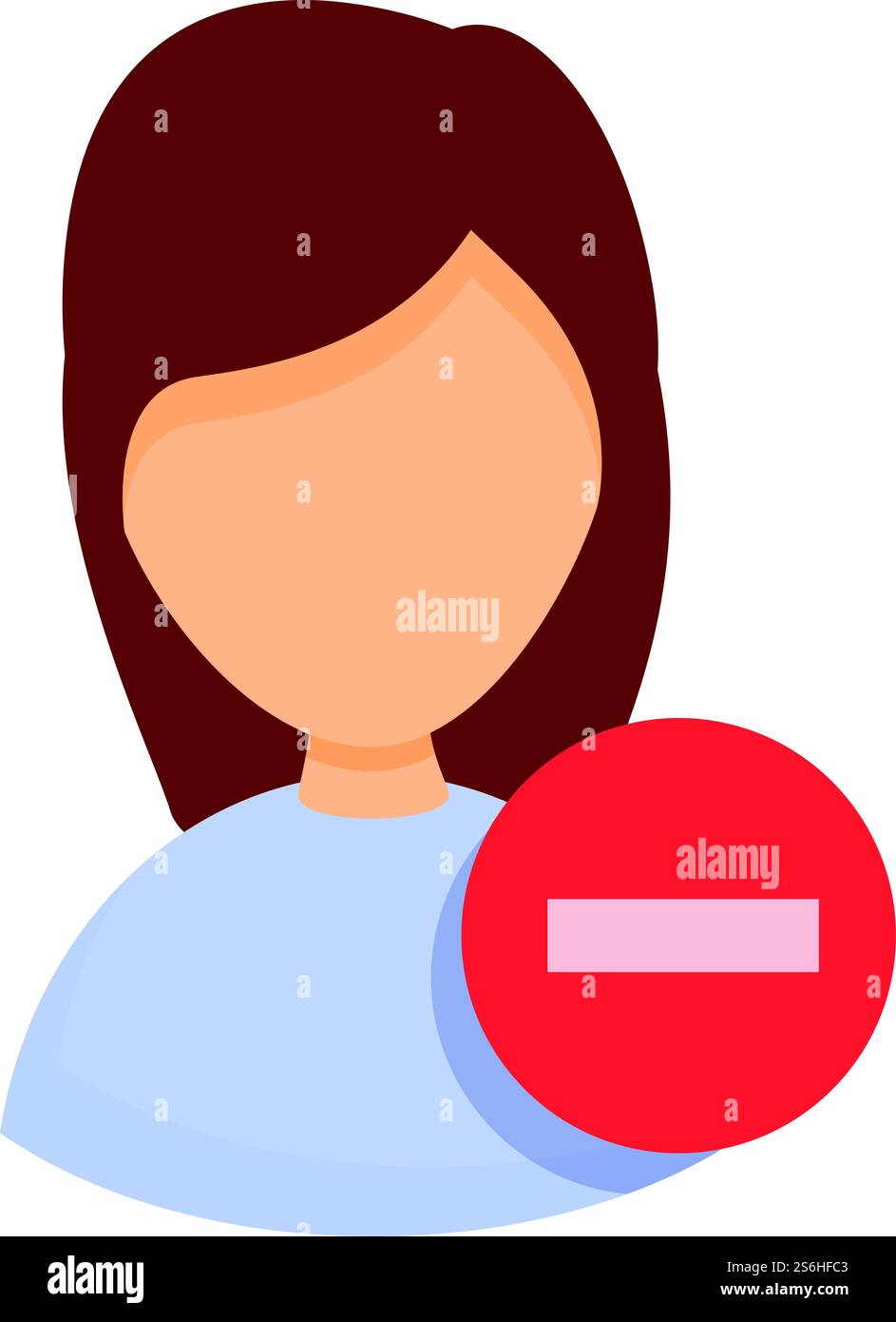 Delete user icon. Cartoon of Delete user vector icon for web design ...