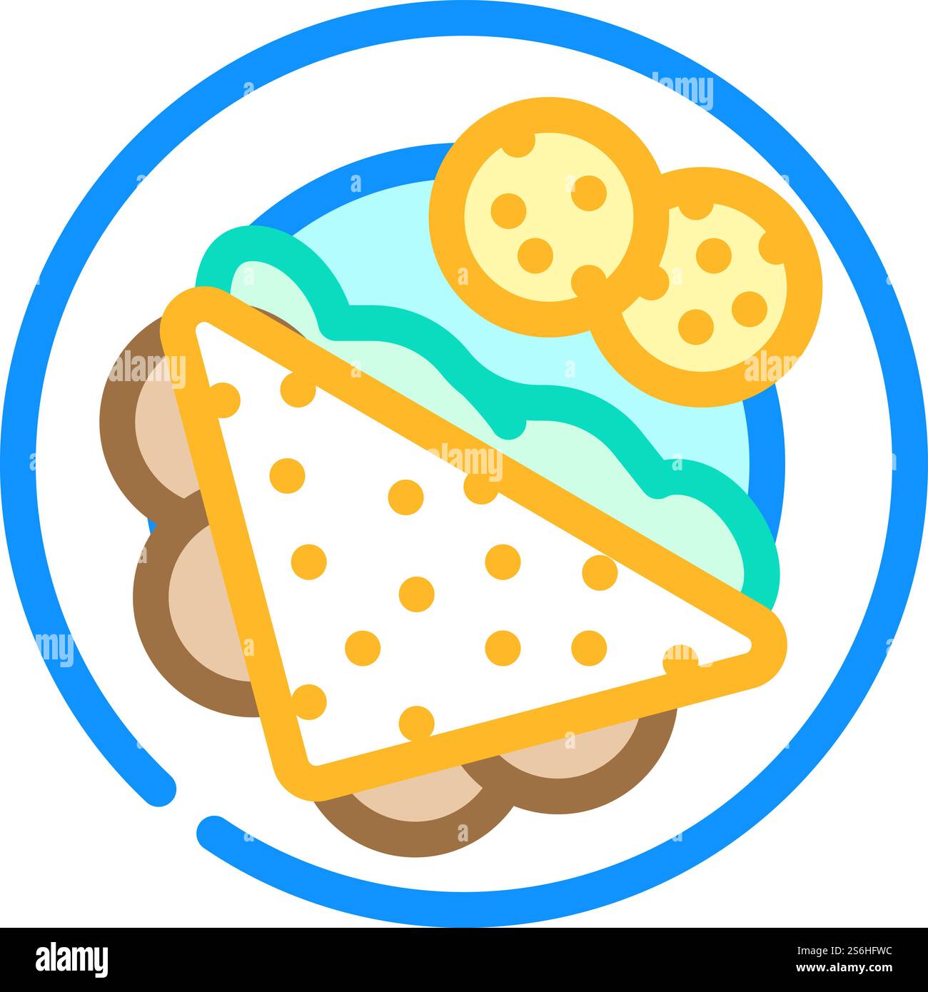 breakfast meal color icon vector. breakfast meal sign. isolated symbol ...