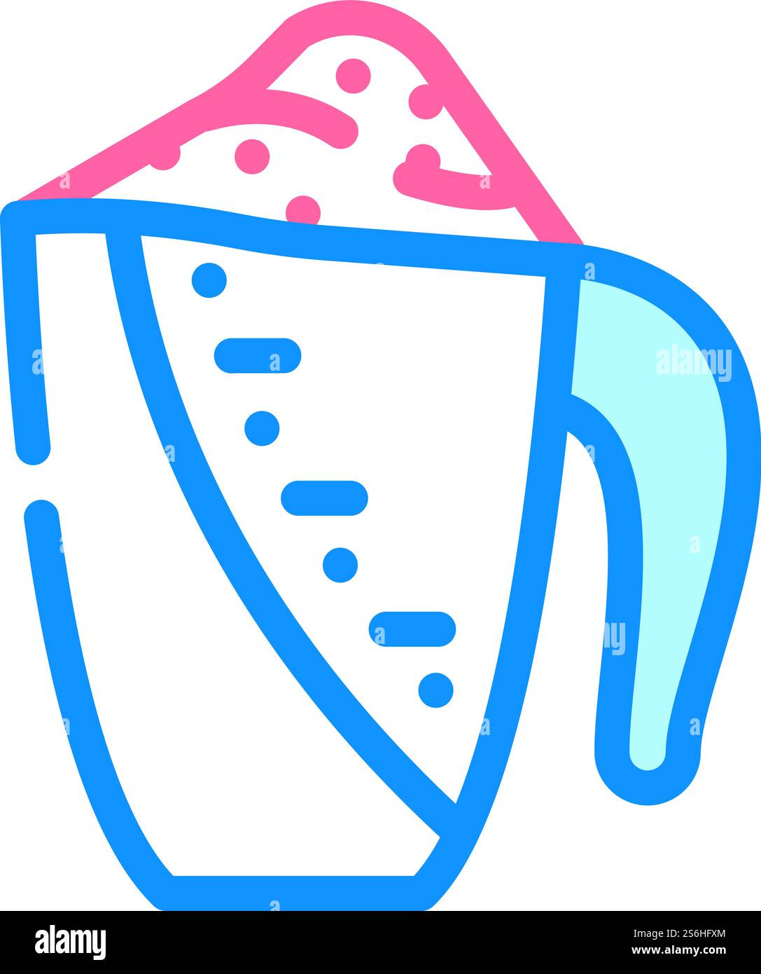 measuring cup with detergent color icon vector. measuring cup with ...