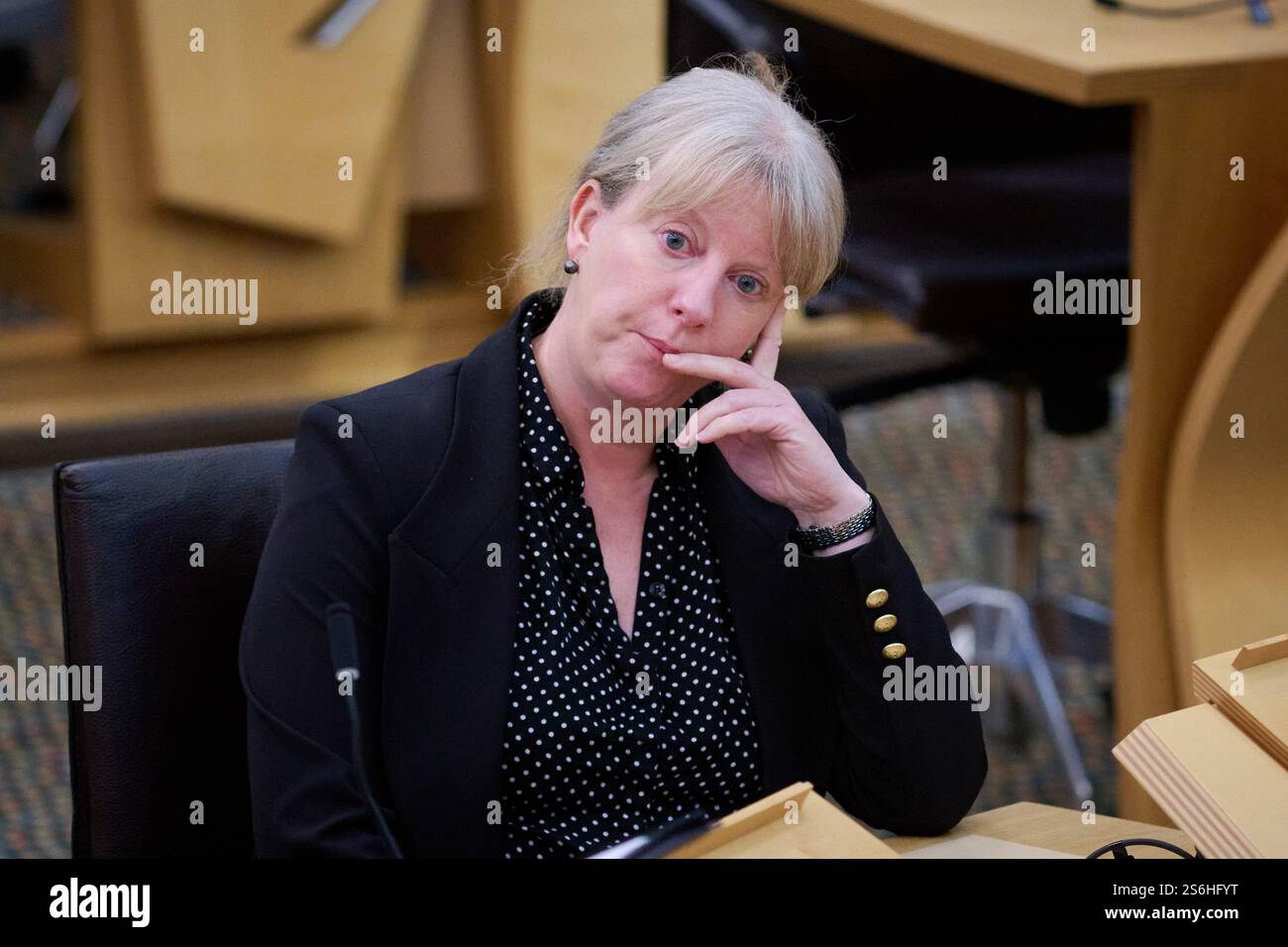 Edinburgh Scotland, UK 16 January 2025. Cabinet Secretary for Finance ...