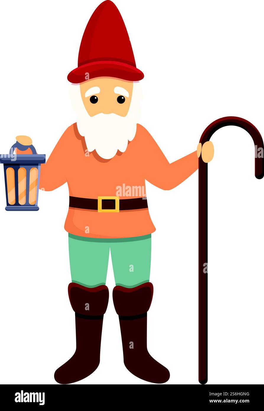 Garden gnome icon. Cartoon of Garden gnome vector icon for web design ...