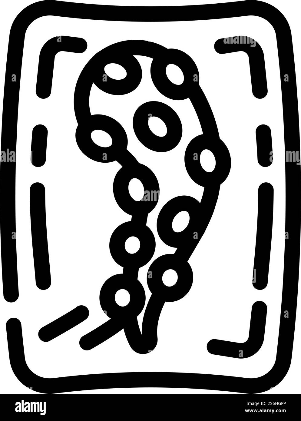 octopus tentacles package line icon vector. octopus tentacles package ...