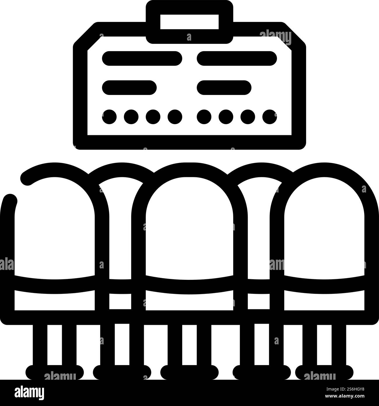 waiting hall railway station line icon vector. waiting hall railway ...