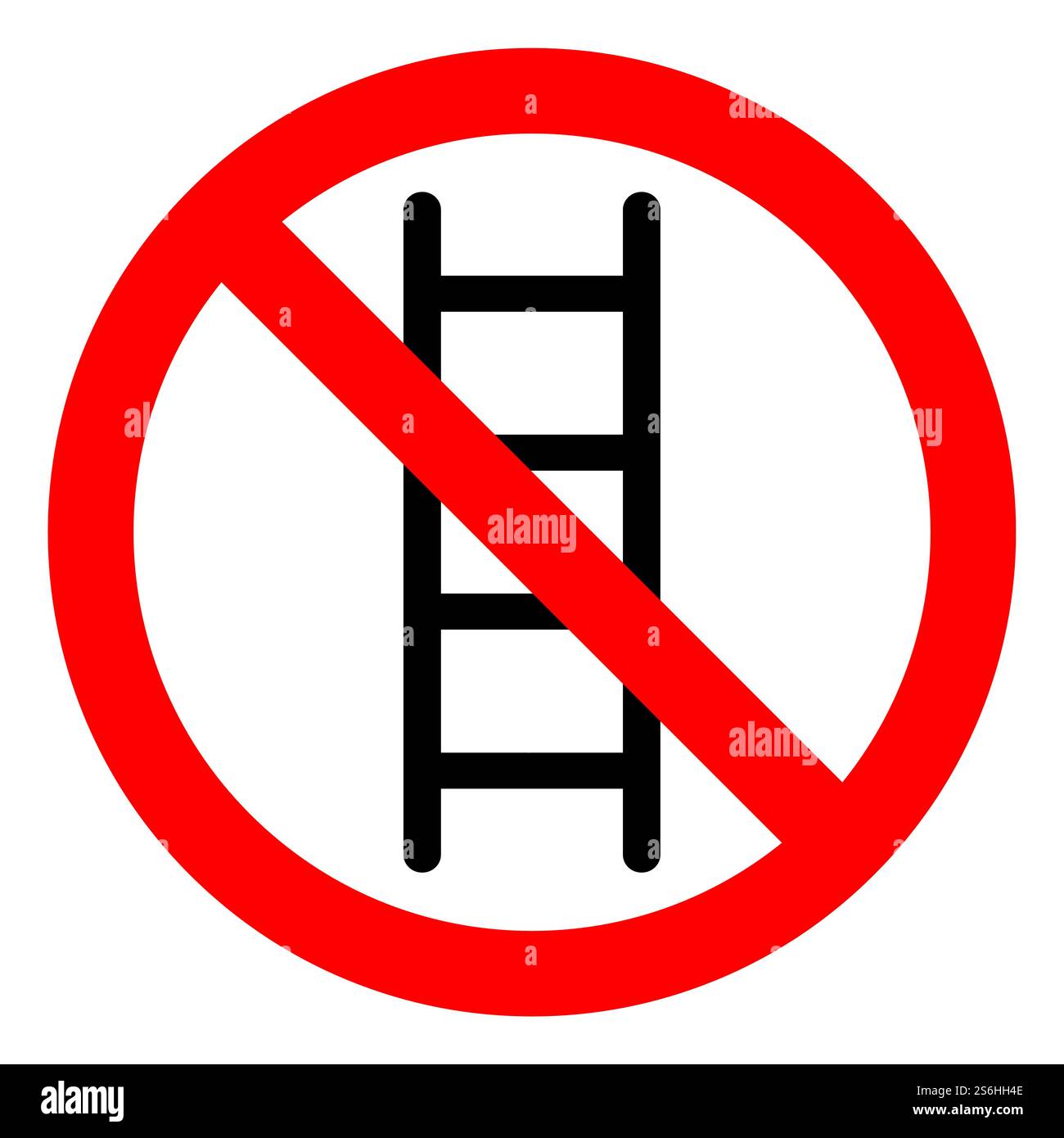 Do Not Use Ladders Symbol Stock Vector Image & Art - Alamy