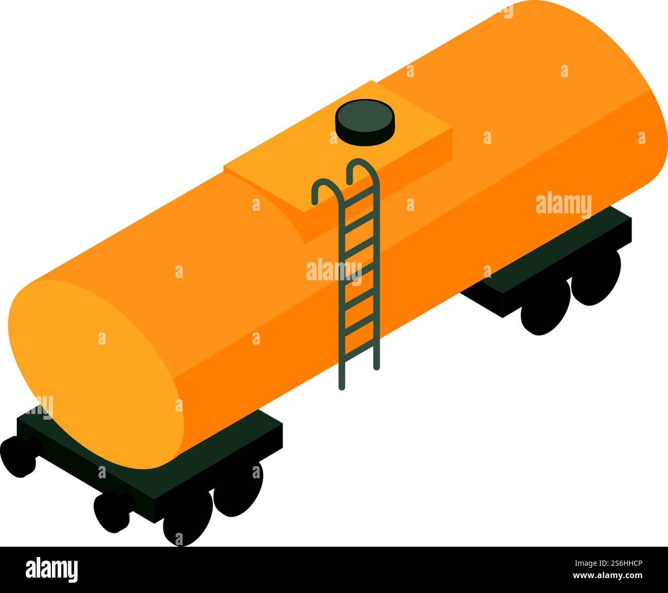 Train tank wagon icon. Isometric of Train tank wagon vector icon for ...