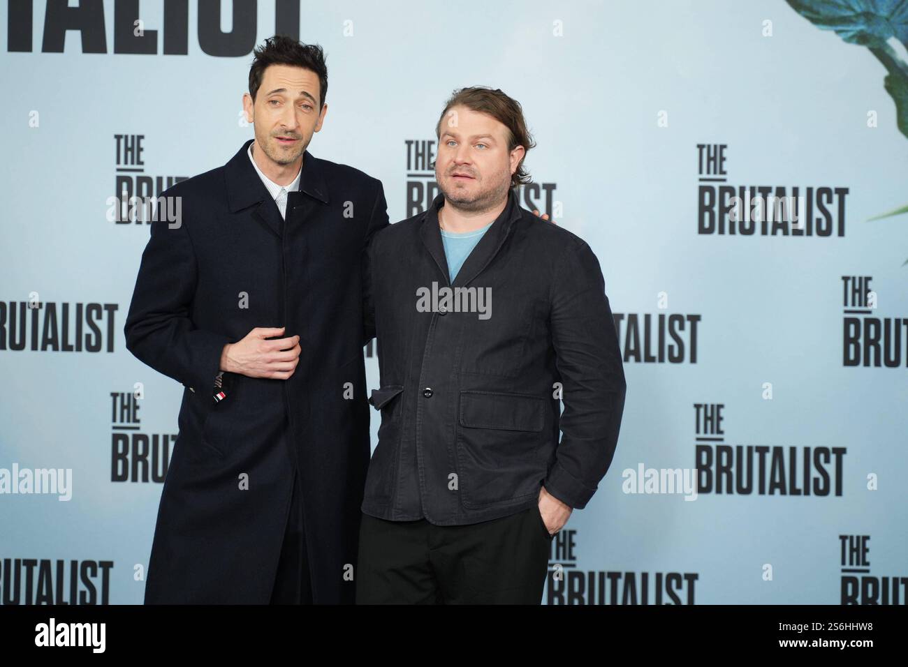 Actor Adrien Brody and director Brady Corbet at photocall film The ...