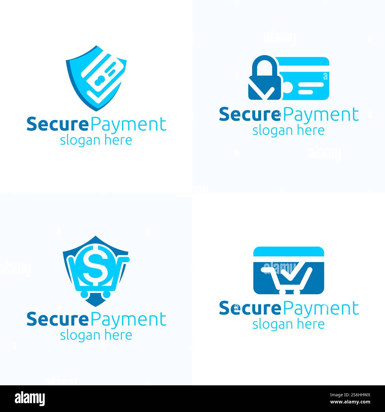 Online Secure Payment Logo for Security Online Shopping. Financial ...