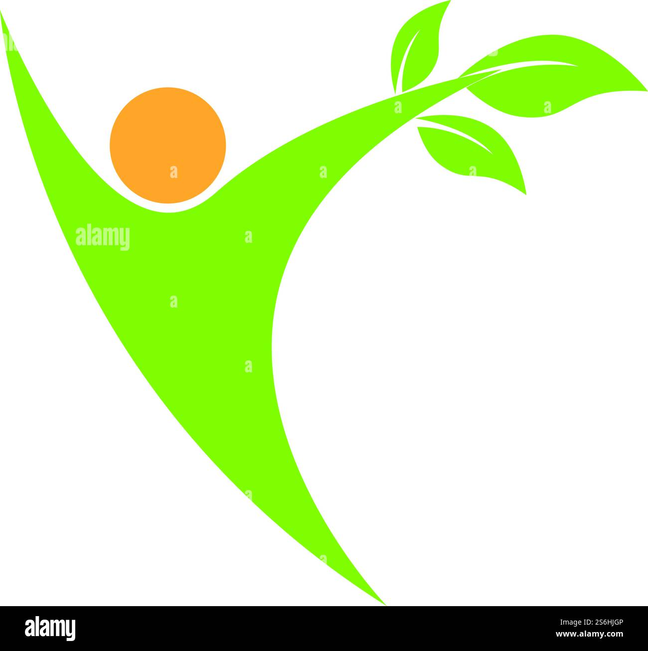 Healthy Leaf Logo Template Vector Stock Vector Image & Art - Alamy