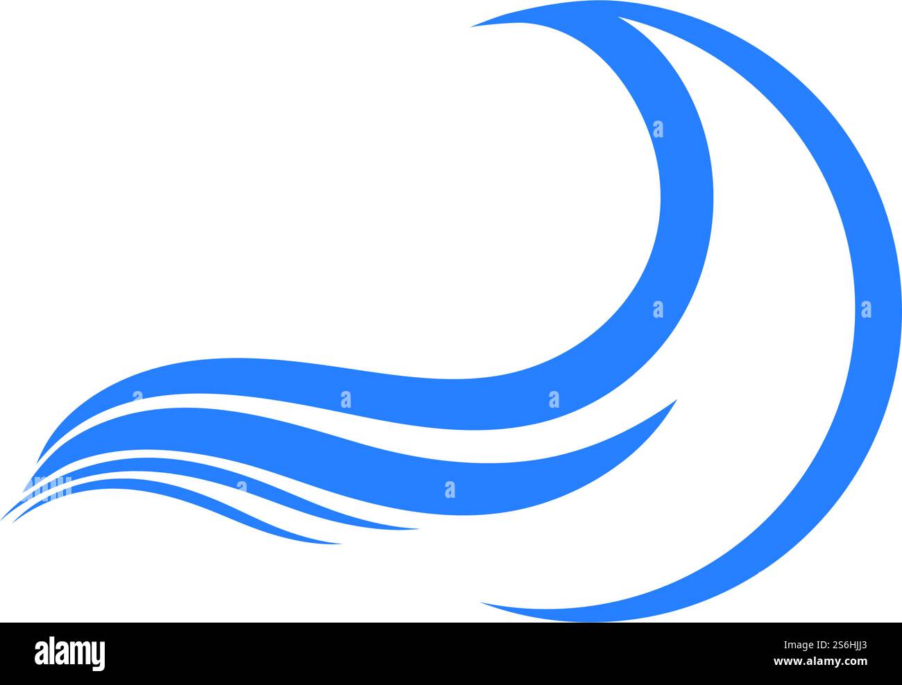 Water Wave symbol and icon Logo Template vector Stock Vector Image ...