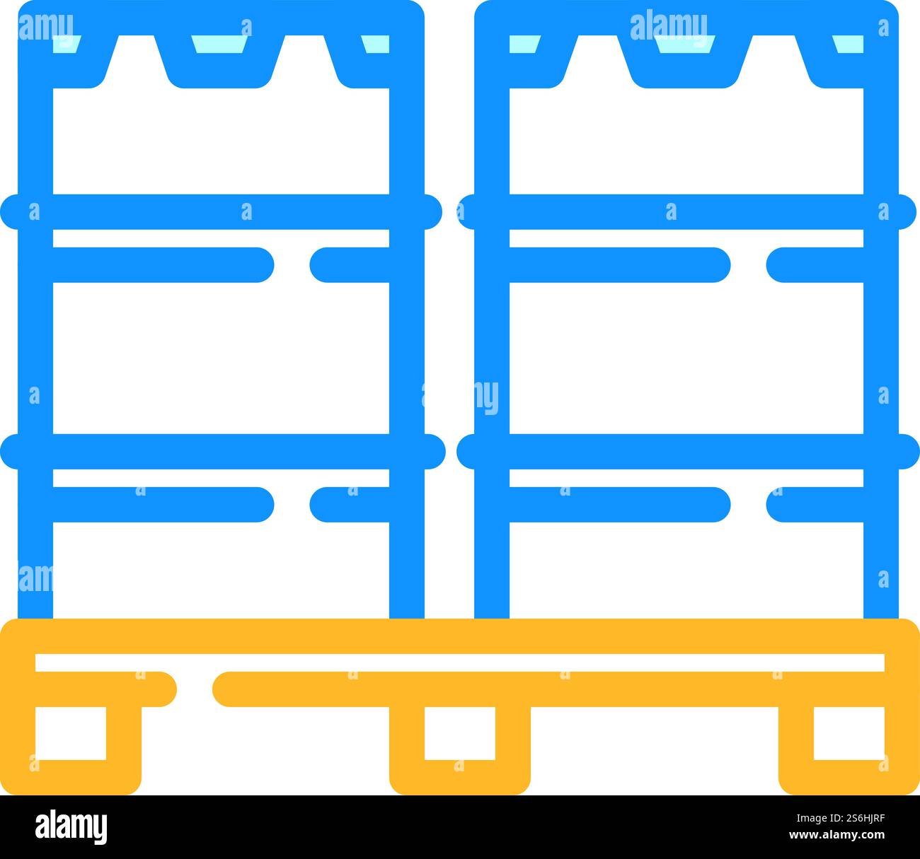 barrels wholesale color icon vector. barrels wholesale sign. isolated ...