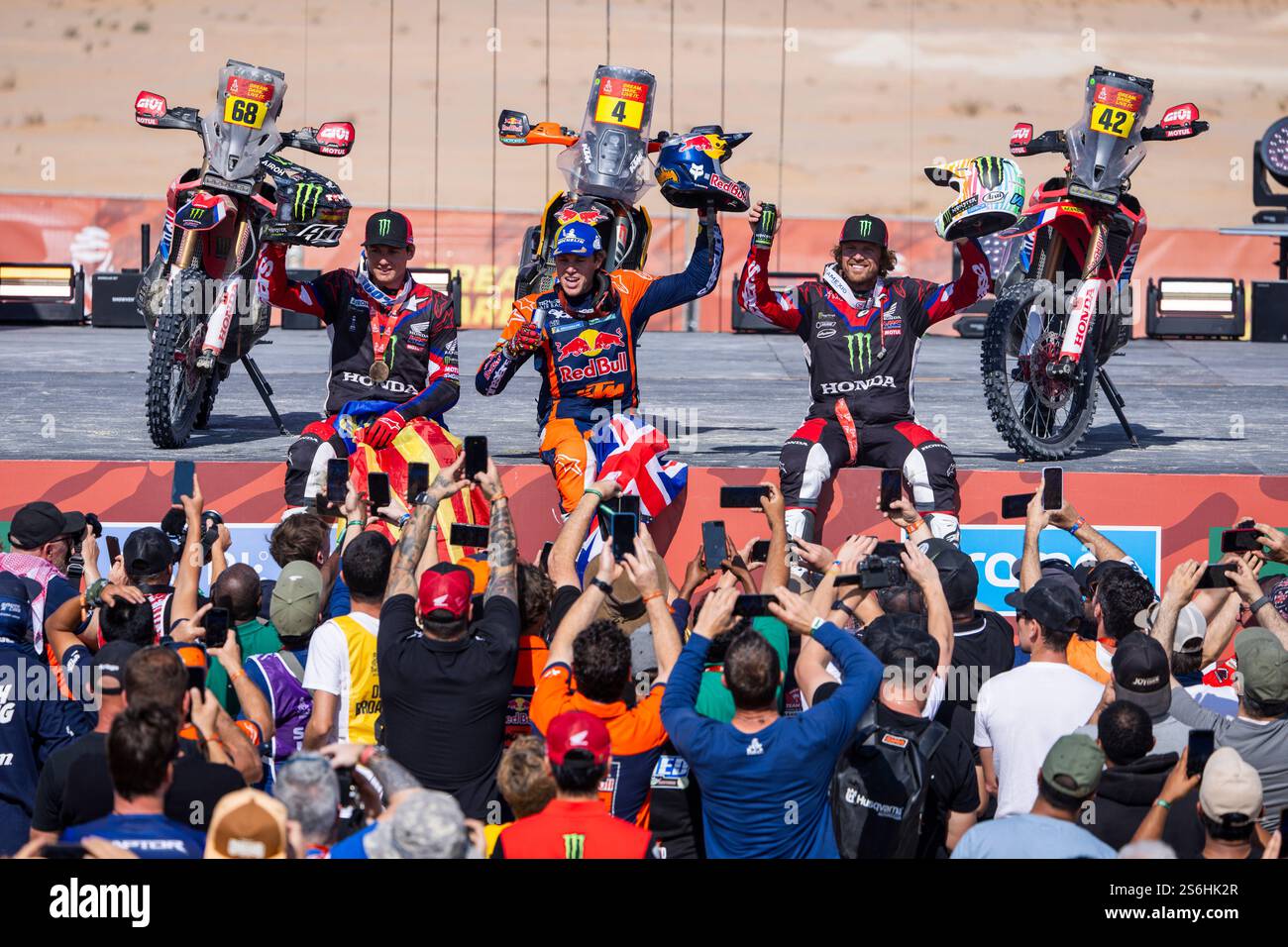 68 SCHAREINA Tosha (spa), Honda, Monster Energy Honda HRC, Motul, RallyGP, 04 SANDERS Daniel ...