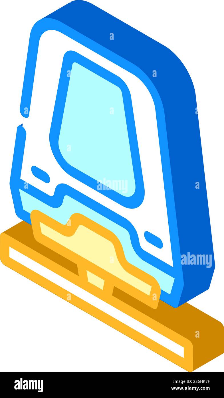 maglev railway isometric icon vector. maglev railway sign. isolated ...